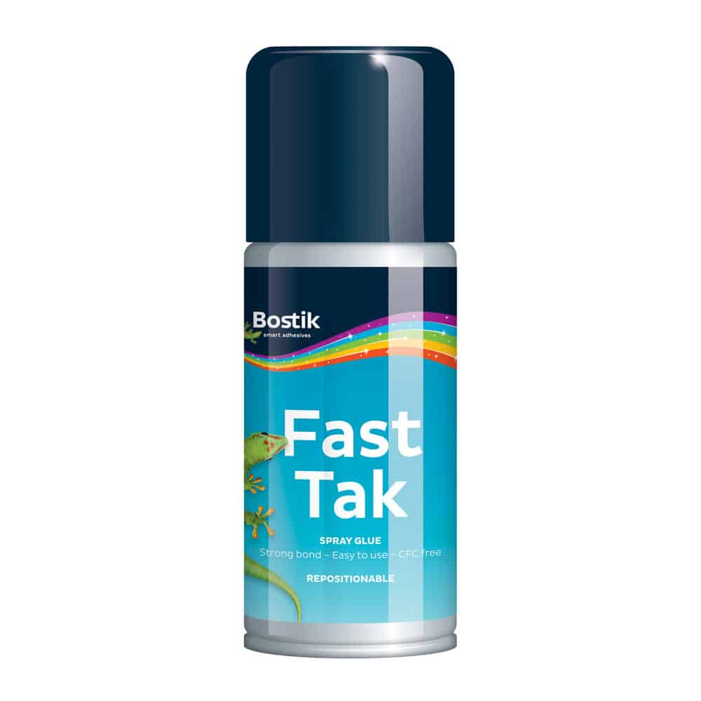 Bostik Blu Tack Fast Tak Glu Repositionable Spray (150ml) (PK6 ...