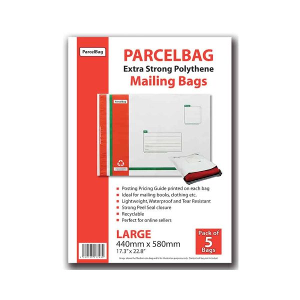 Parcel Bag, Large, 440mmx580mm, 5’s (Medium Parcel) | Wholesale ...