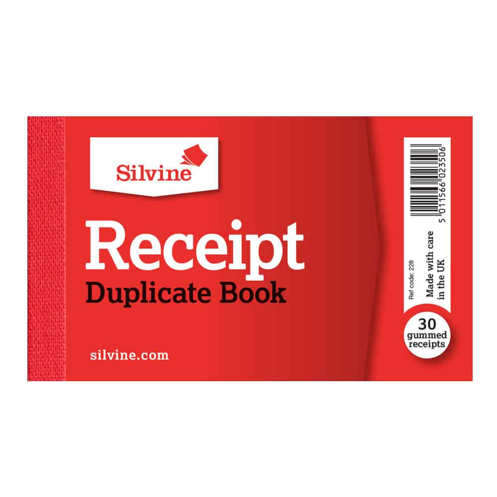 Duplicate Cash Receipt Book-Gummed, 63x106mm (PK36) | Wholesale ...